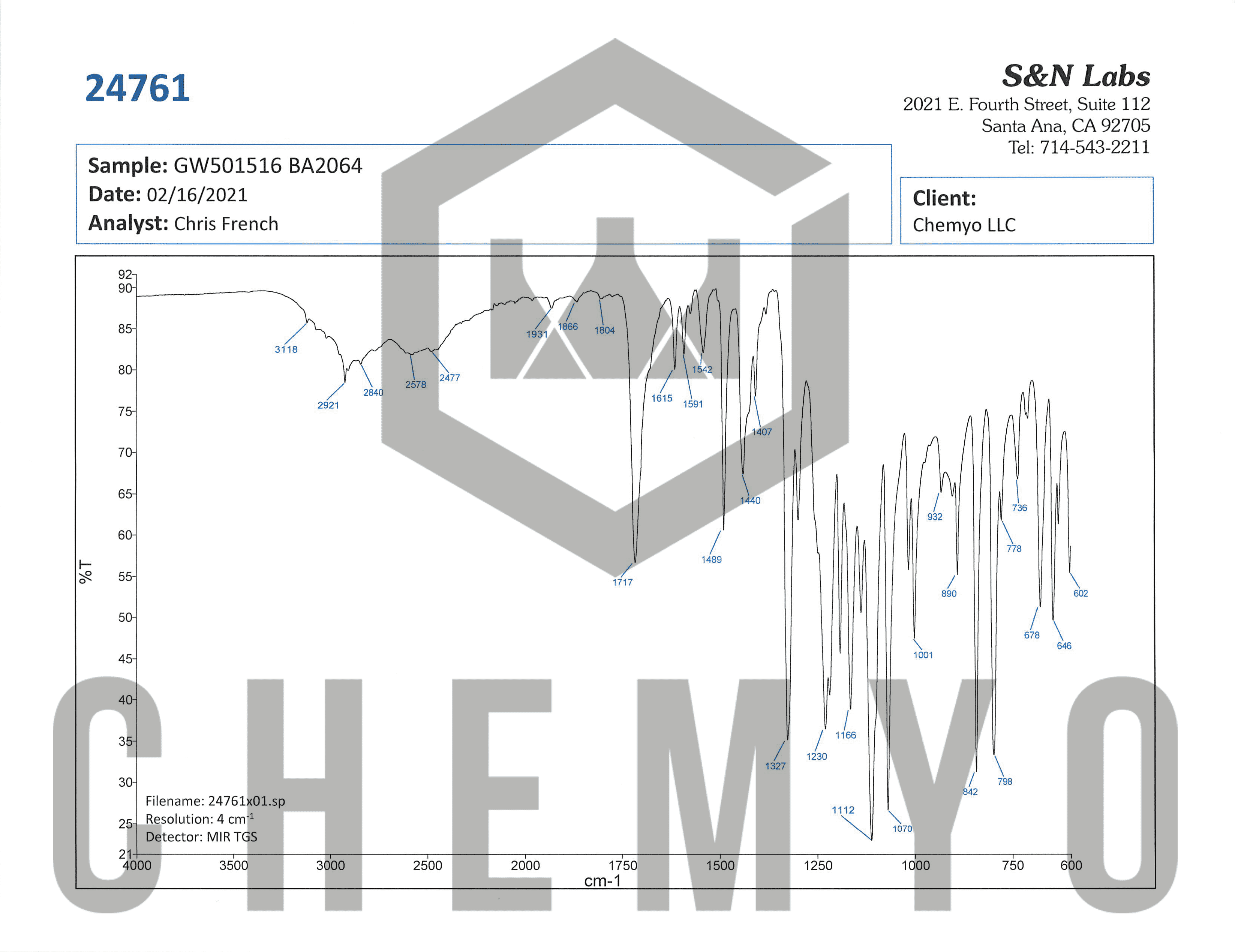GW501516 | Buy GW-501516 Cardarine 10mg/ml 50ml Solution