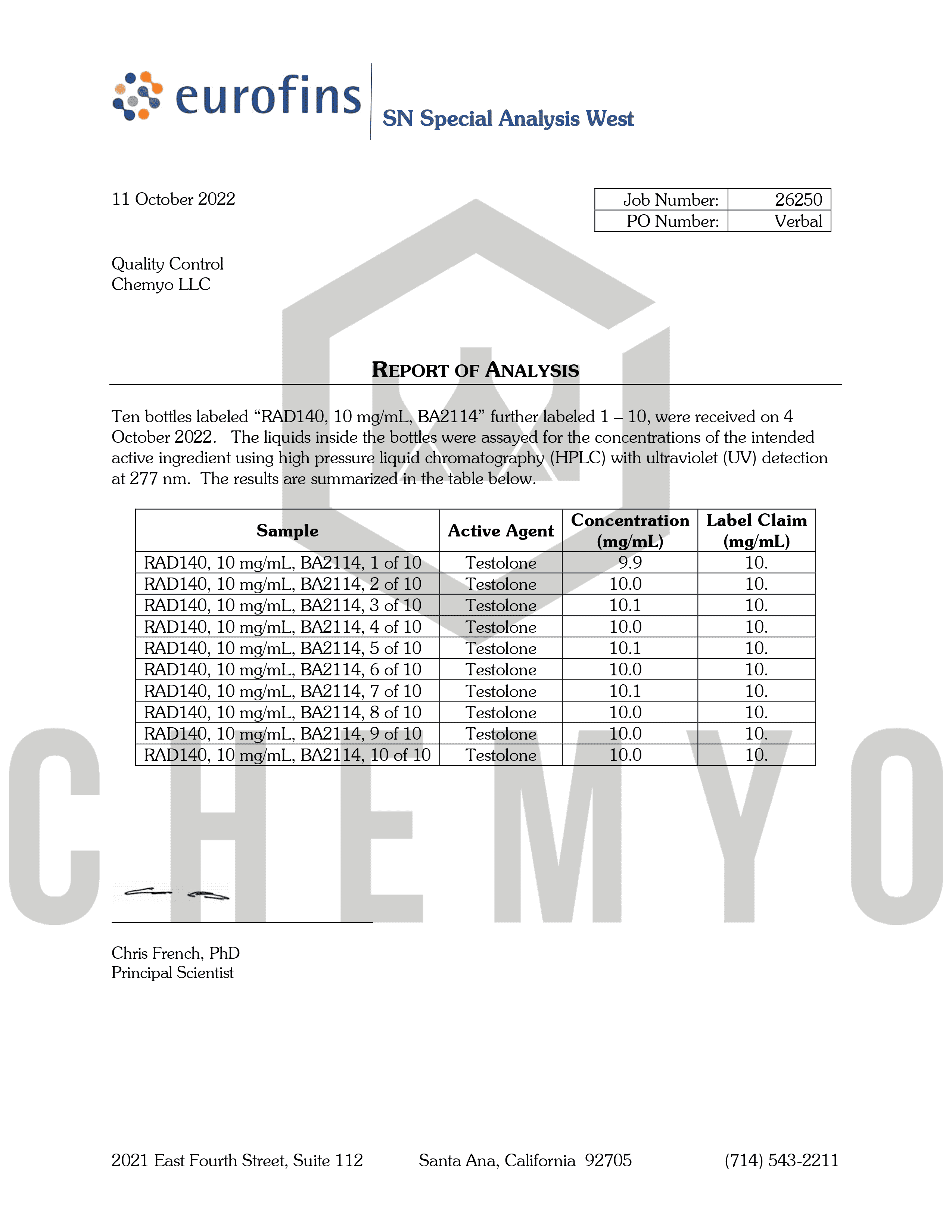 RAD140 | Buy Testolone RAD-140 10mg/ml 50ml Solution