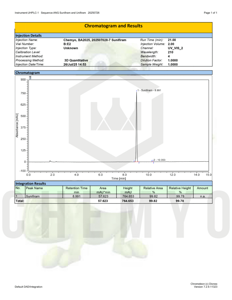 Sunifiram |Buy High-Quality Sunifiram Powder - 10g | Chemyo