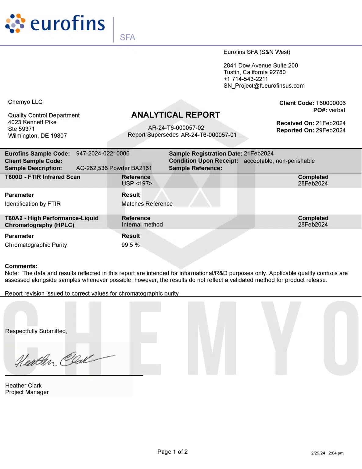 AC-262 | Buy AC-262,536 10mg/ml SARM Solution | Chemyo