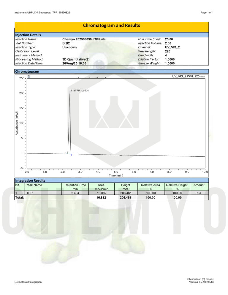 Buy Myo-lnositol Trispyrophosphate (ITPP) Powder | Chemyo